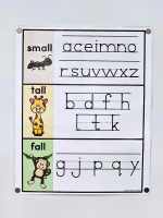 Small Tall Fall Anchor Chart [Hard Good] – (MONKEY) Option #4