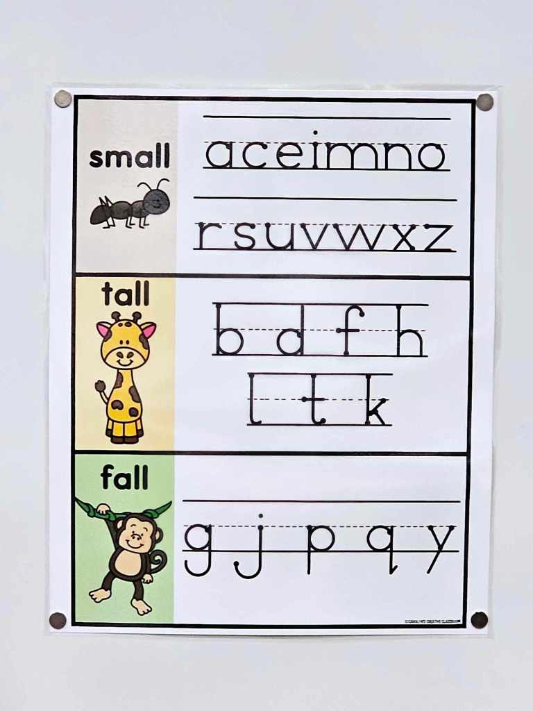 Small Tall Fall Anchor Chart [Hard Good] – (MONKEY) Option #4