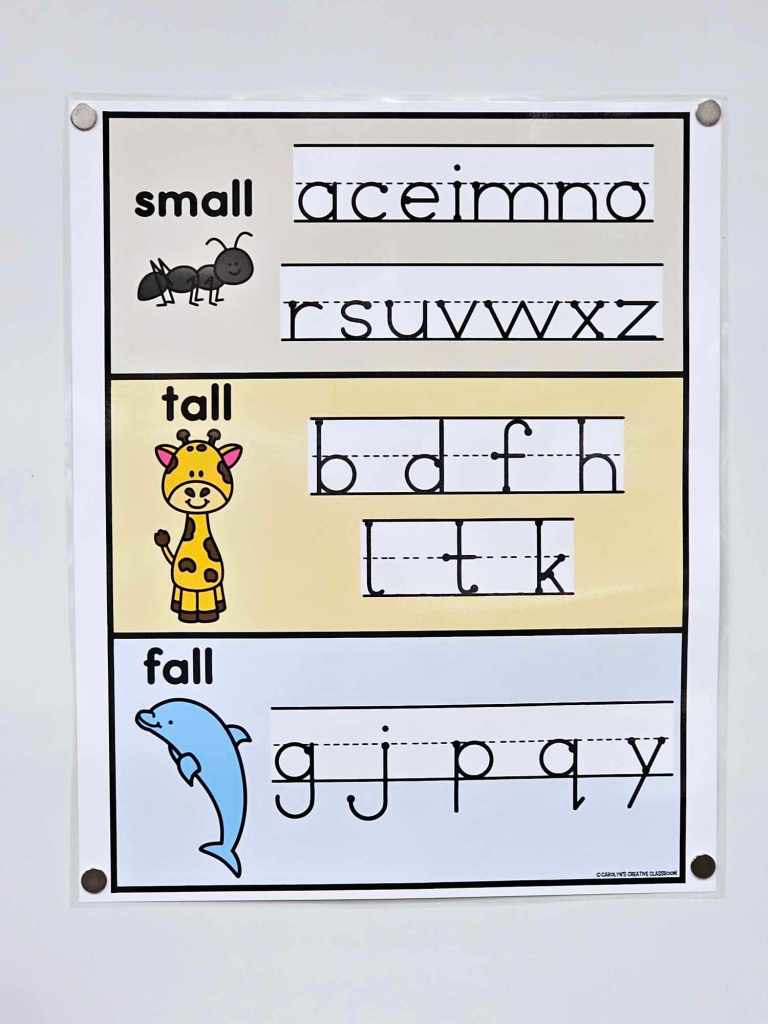 Small Tall Fall Anchor Chart [Hard Good] – (DOLPHIN) Option #2