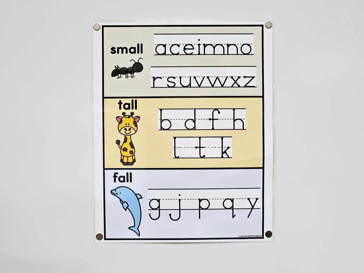 Small Tall Fall Anchor Chart [Hard Good] – (DOLPHIN) Option #2