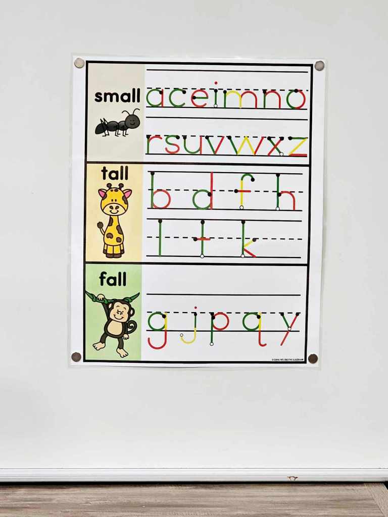 Small Tall Fall Anchor Chart [Hard Good] – (MONKEY) Option #3