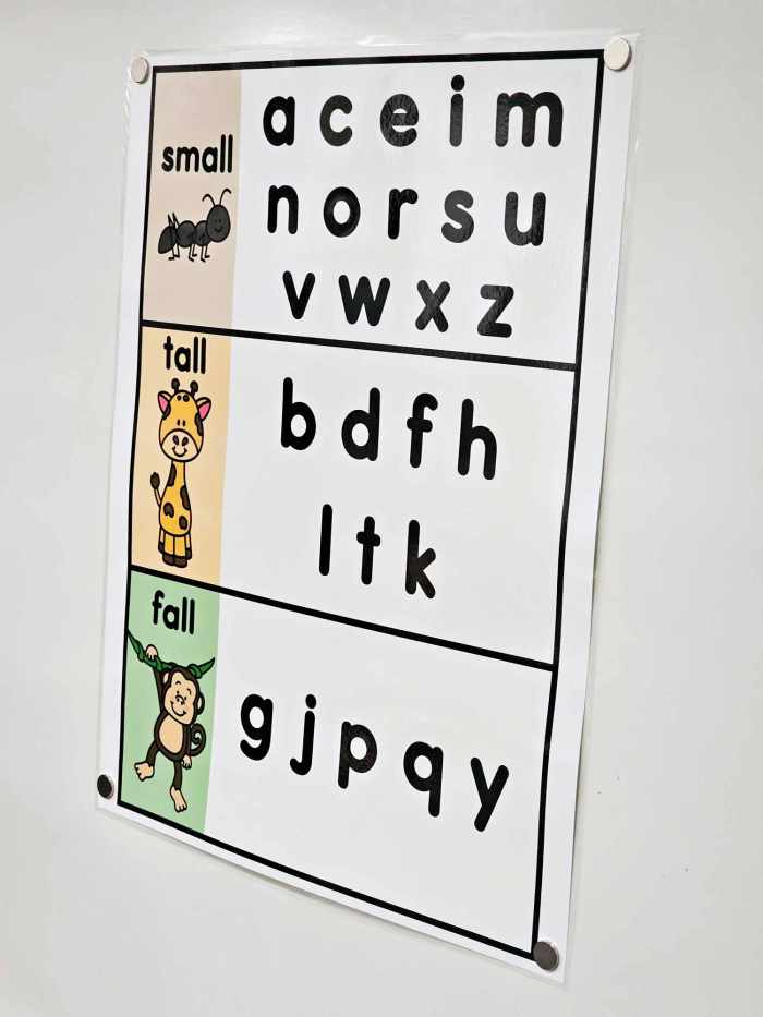Small Tall Fall Anchor Chart [Hard Good] – (MONKEY) Option #5