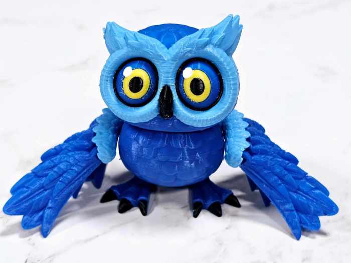 Carolyn’s Classroom Critters: Owl (Blue)