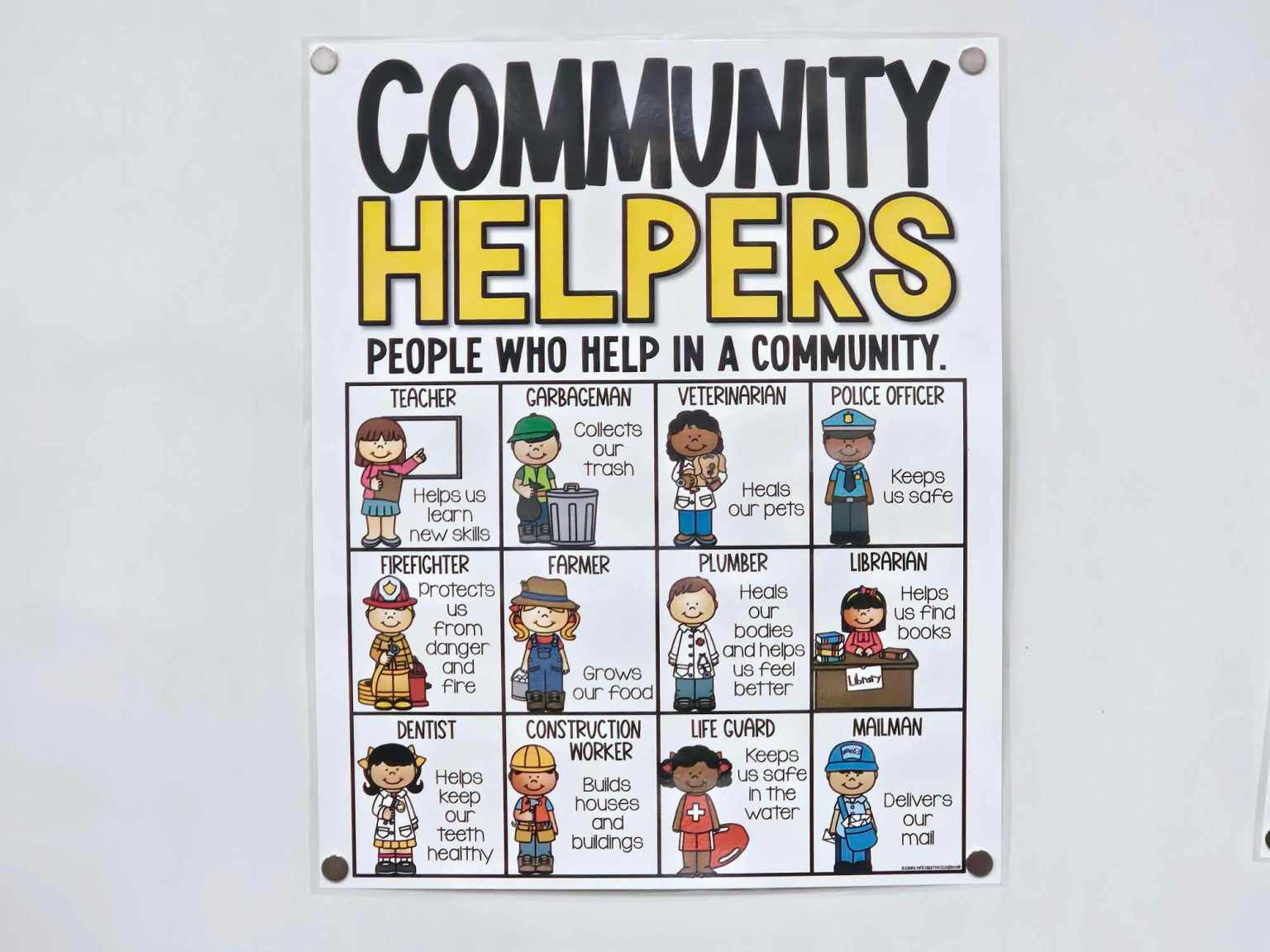Community Helpers Anchor Chart [Hard Good] – Option 1 (white)