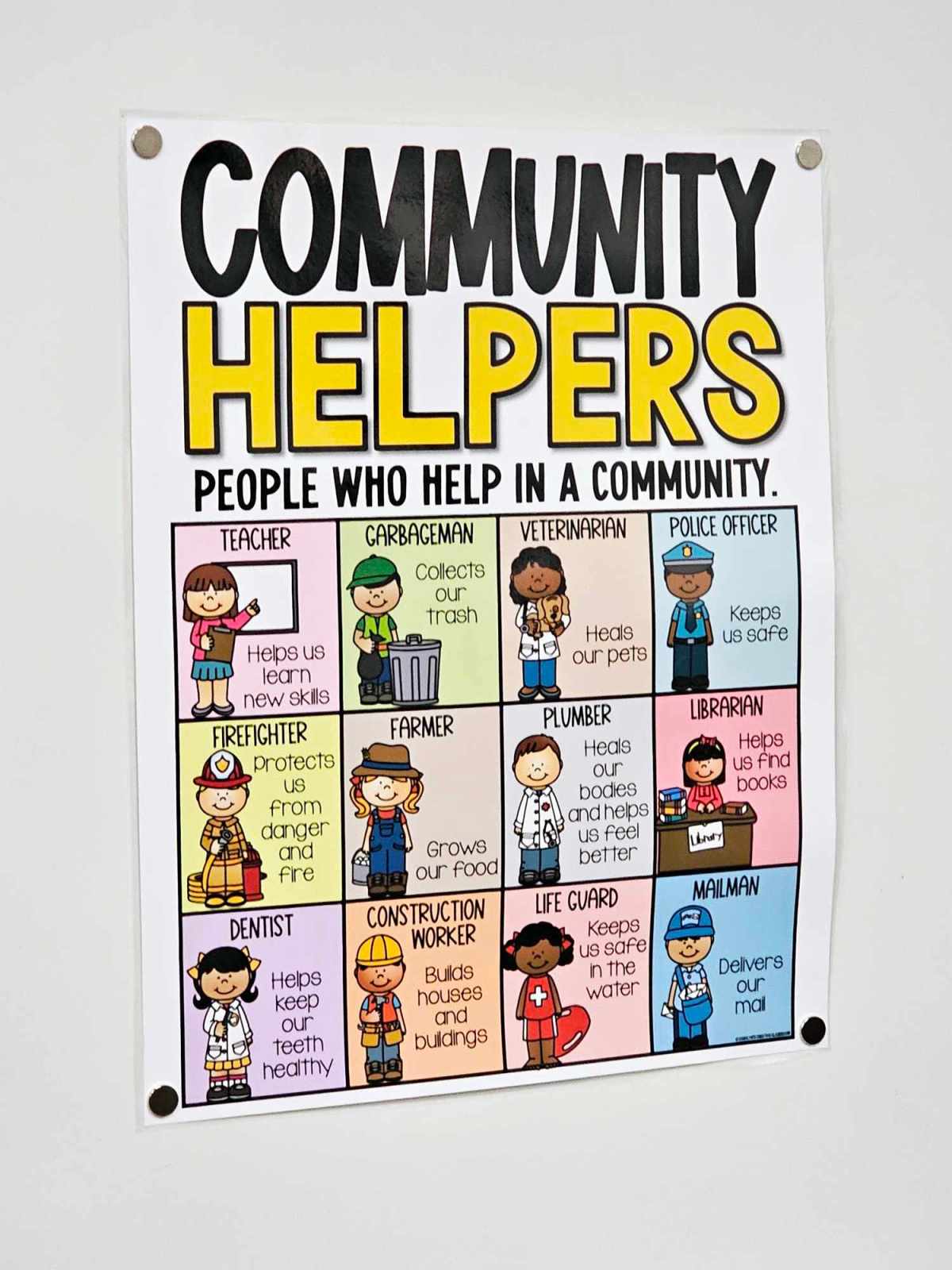 Community Helpers Anchor Chart [Hard Good] – Option 2 (colored)