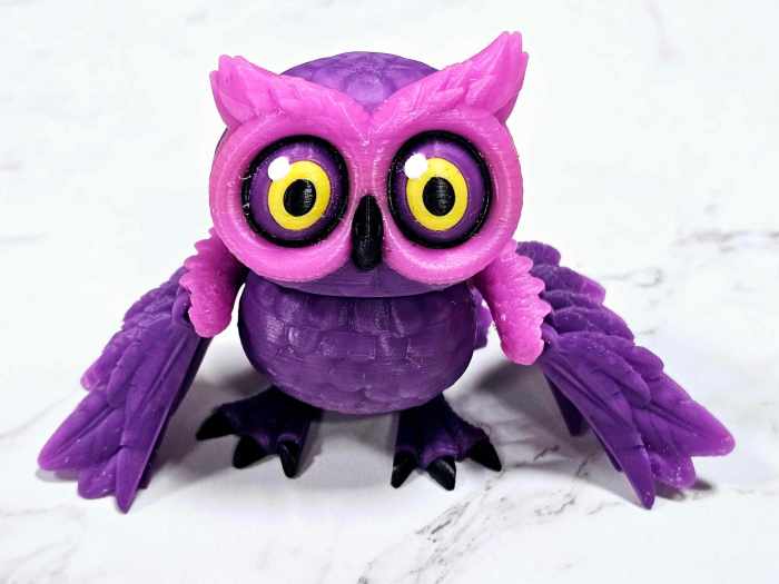Carolyn’s Classroom Critters: Owl (Purple)