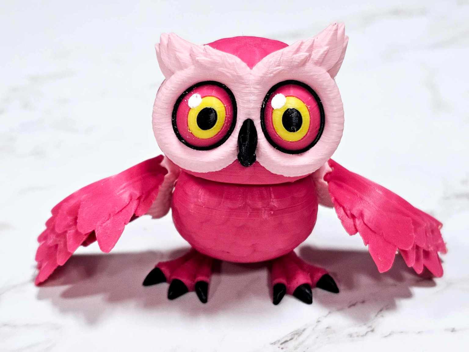 Carolyn’s Classroom Critters: Owl (Pink)