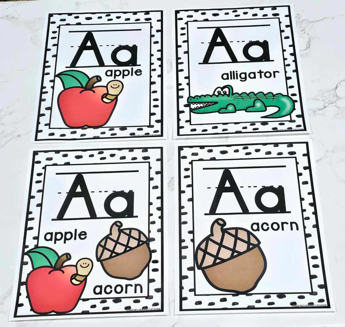 Decor: Printed & Laminated – Alphabet Posters