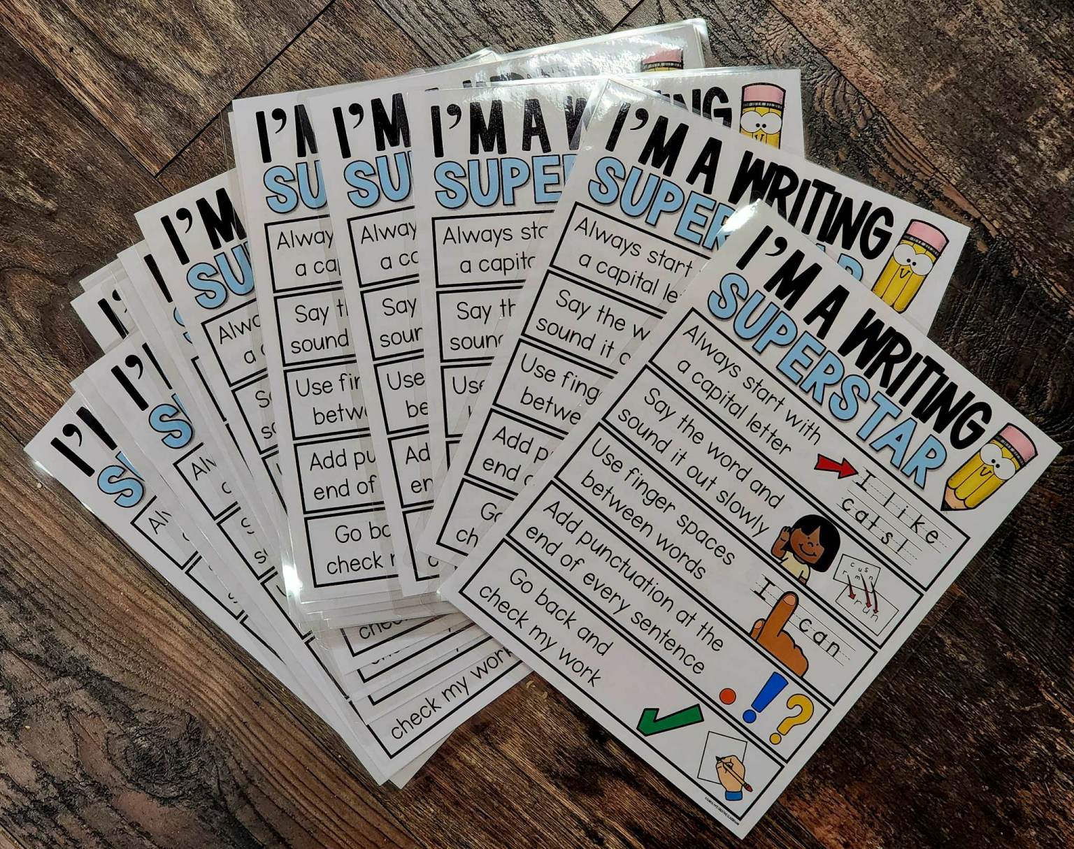 MINI Anchor Charts: Writing Superstar