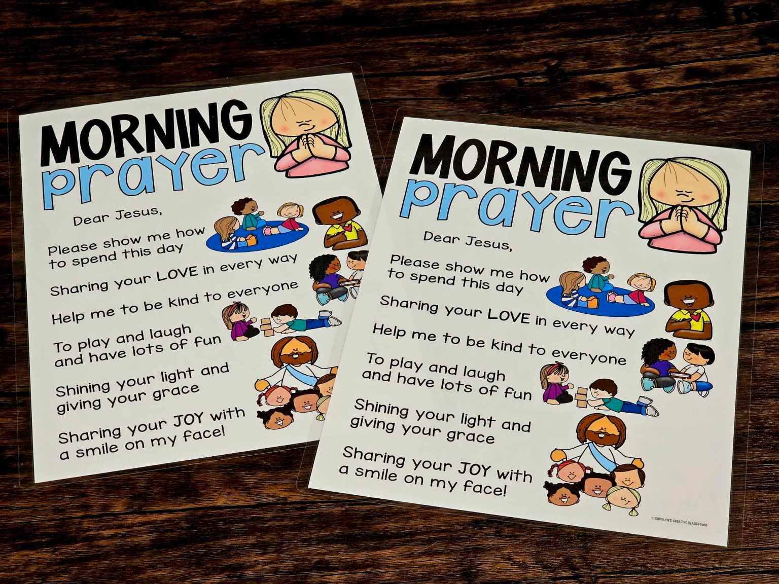MINI Anchor Charts: Morning Prayer