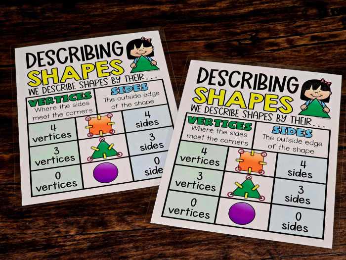 MINI Anchor Charts: Describing Shapes