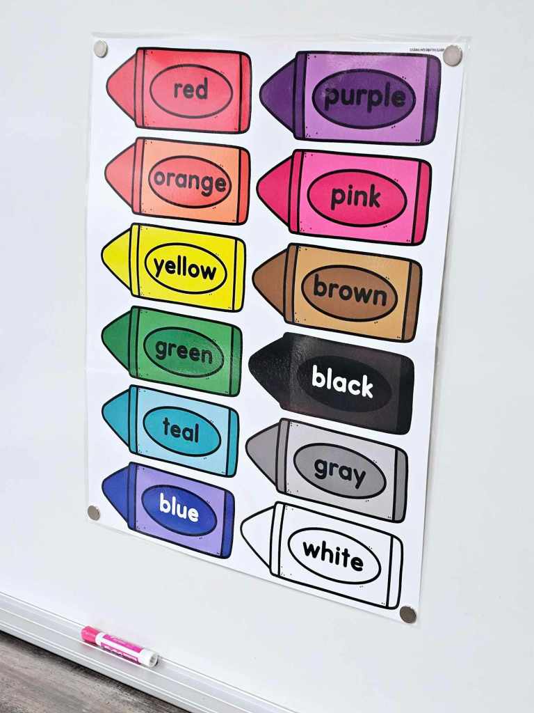 Colors Anchor Chart [Hard Good] – Option #2
