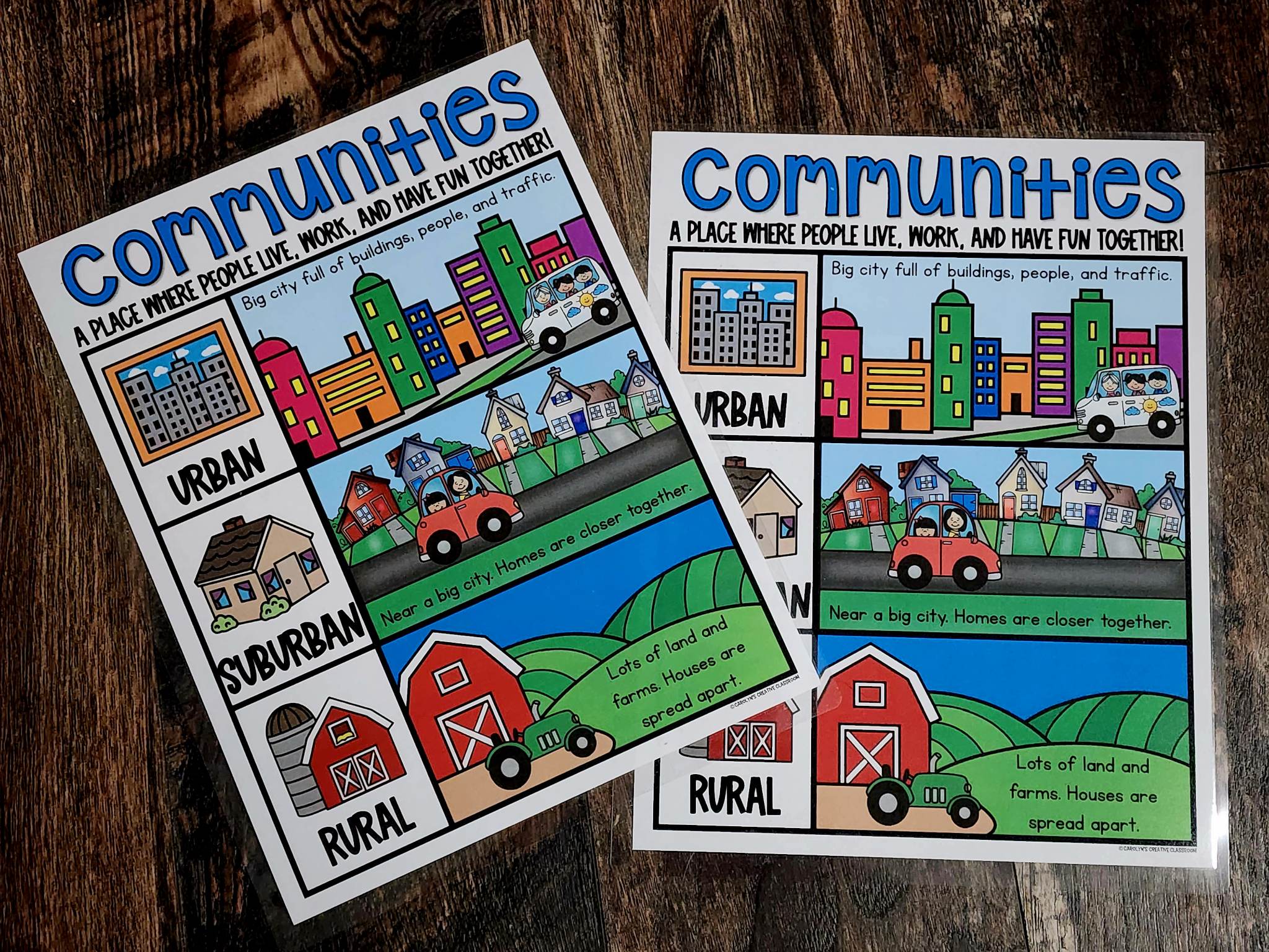 MINI Anchor Charts: Communities