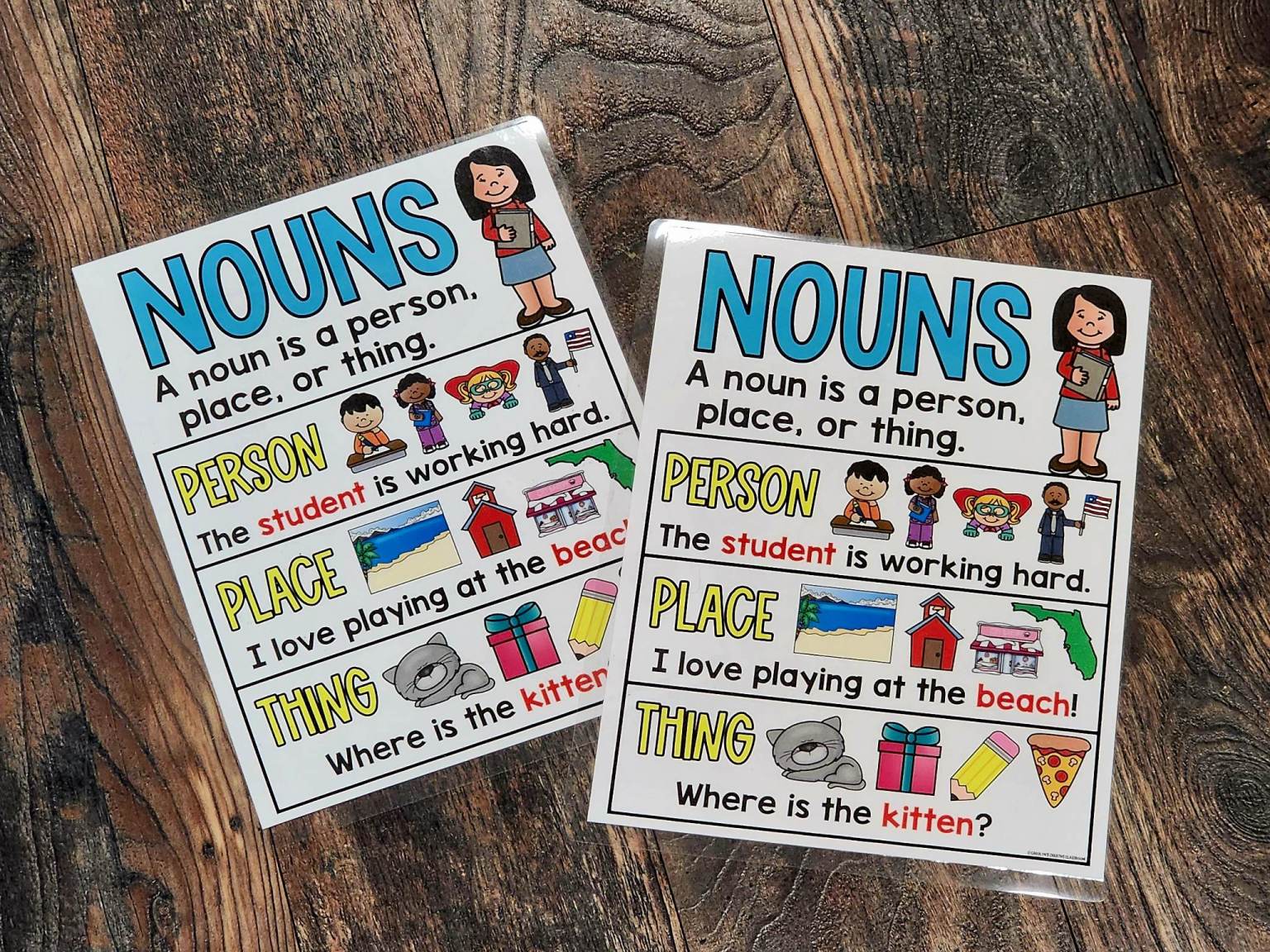 MINI Anchor Charts: Noun #1