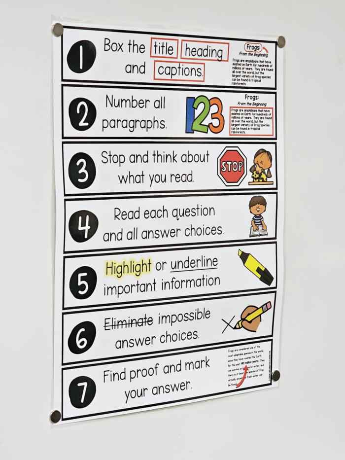 7 Steps to Reading Success Anchor Chart [Hard Good] – Option #2