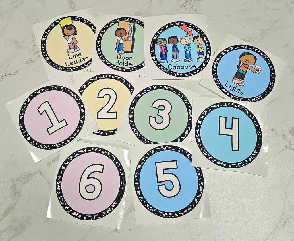 Carolyn’s Line Up Dots [Composition Book with Pastel Rainbow]