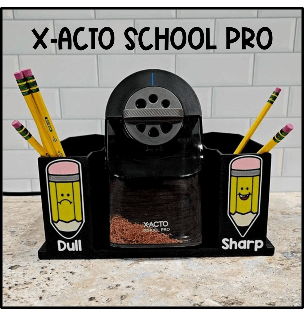 Pencil Station – Version #2 (Made for X-ACTO Pencil Sharpener SchoolPro)
