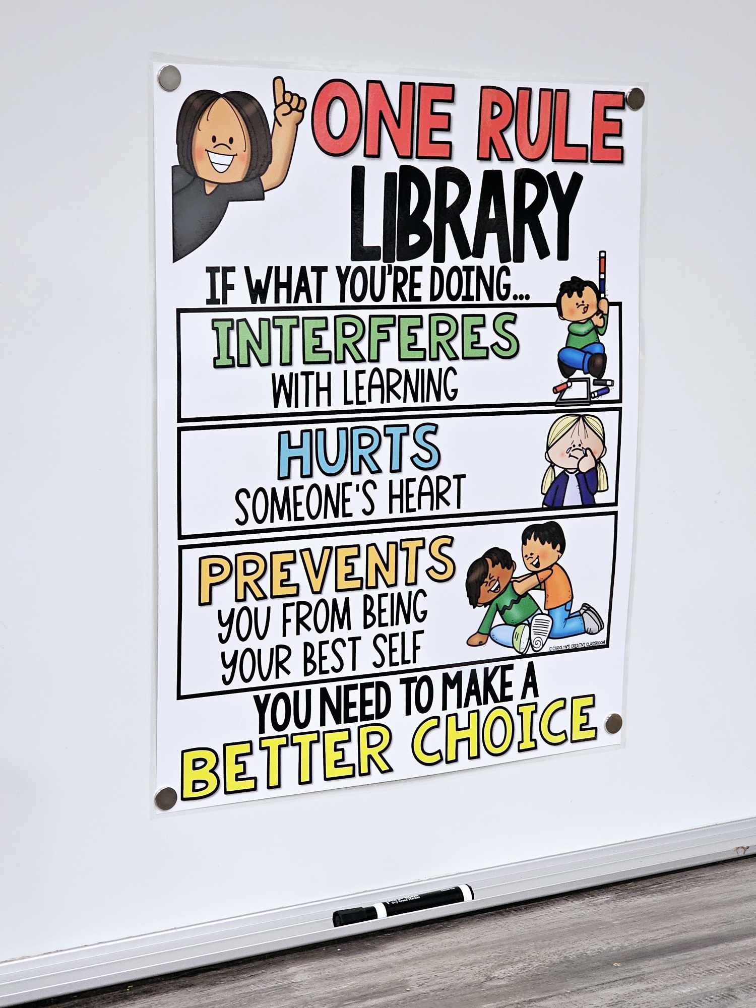 One Rule LIBRARY Anchor Chart [Hard Good] – Option #1