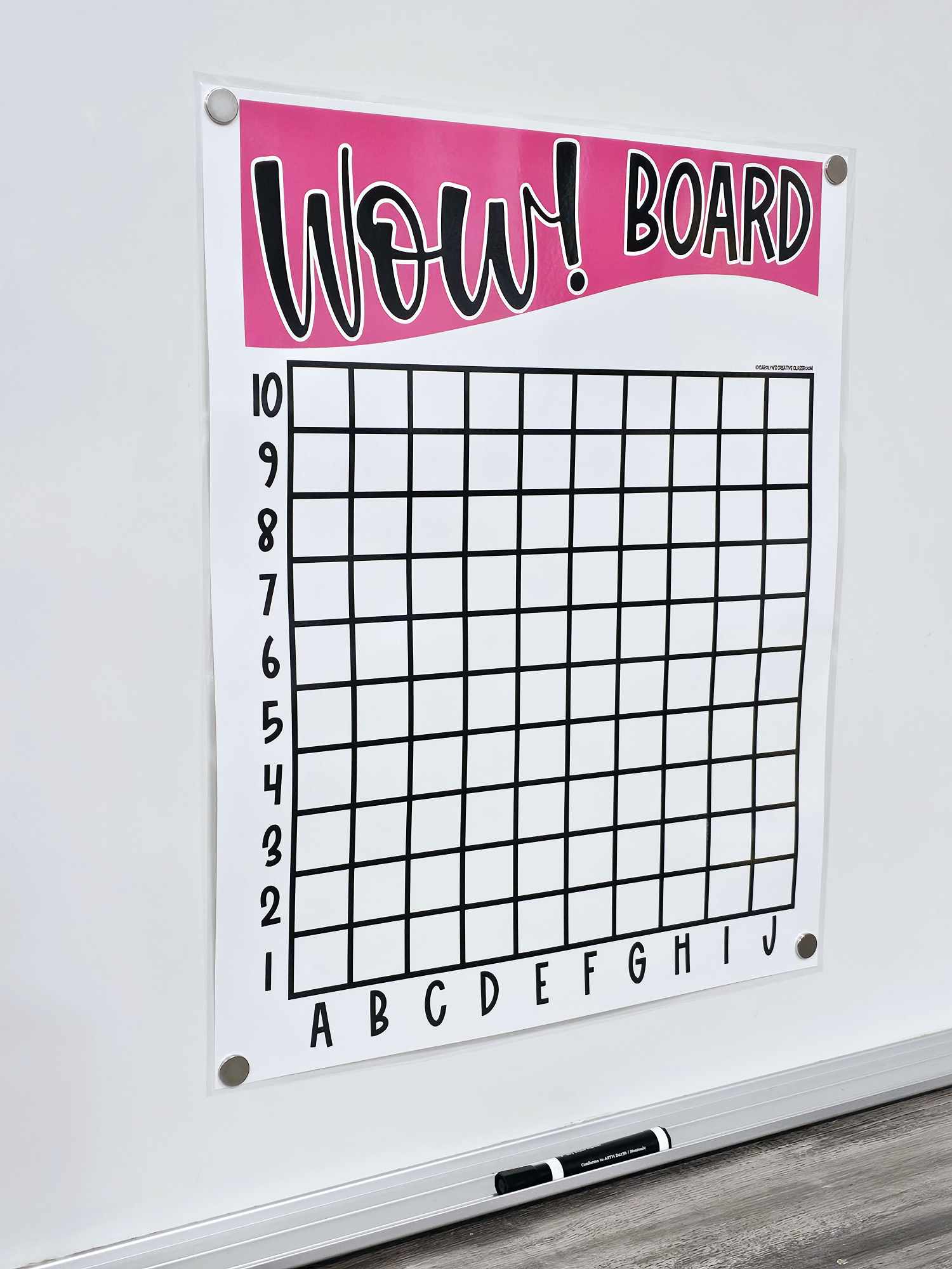 WOW! Board Anchor Chart [Hard Good] – Option #12 Dark Pink