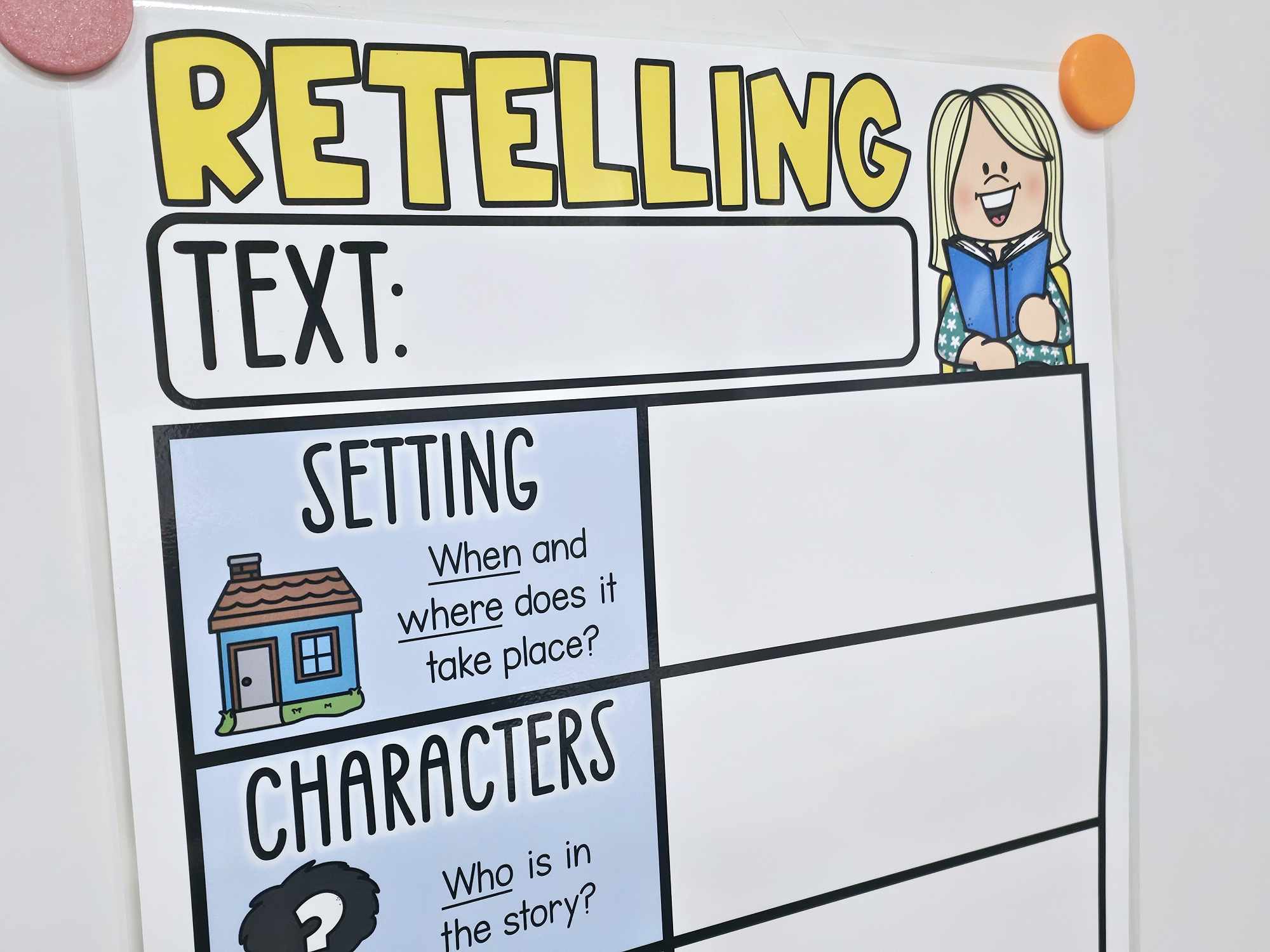 Story Retelling Anchor Chart [Hard Good] – Option 3