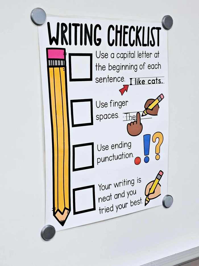 Writing Checklist Anchor Chart [Hard Good] – Option #1