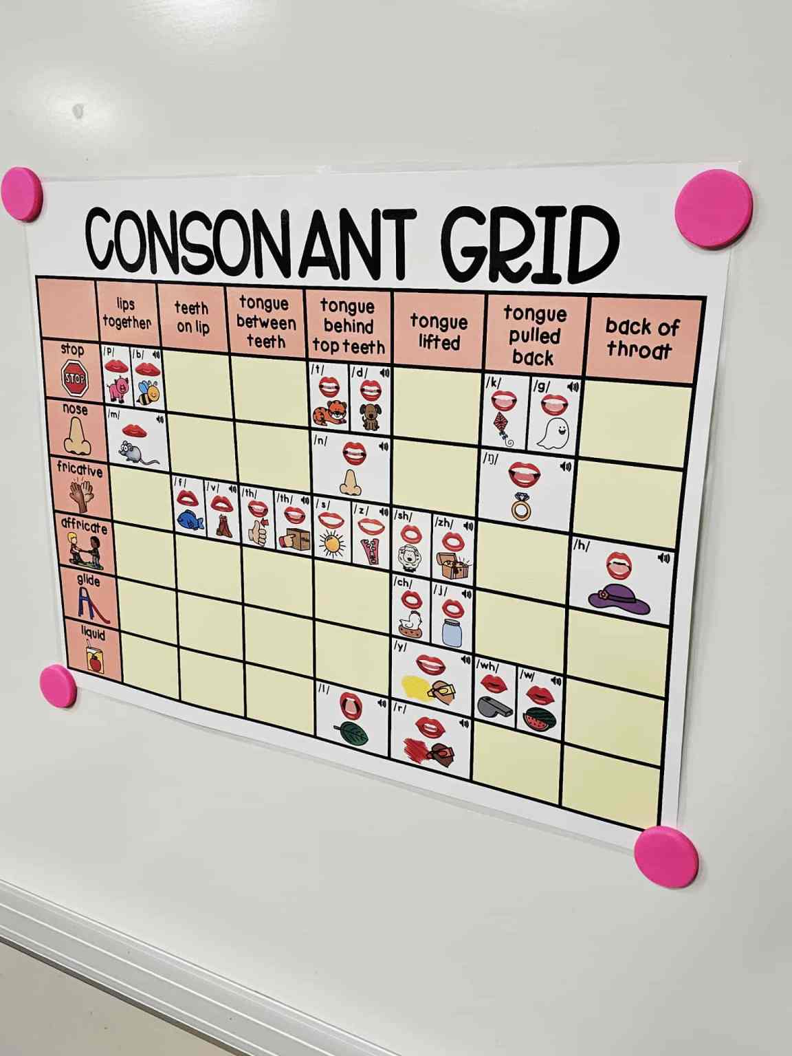 Consonant Grid Anchor Chart [Hard Good] – Option 1